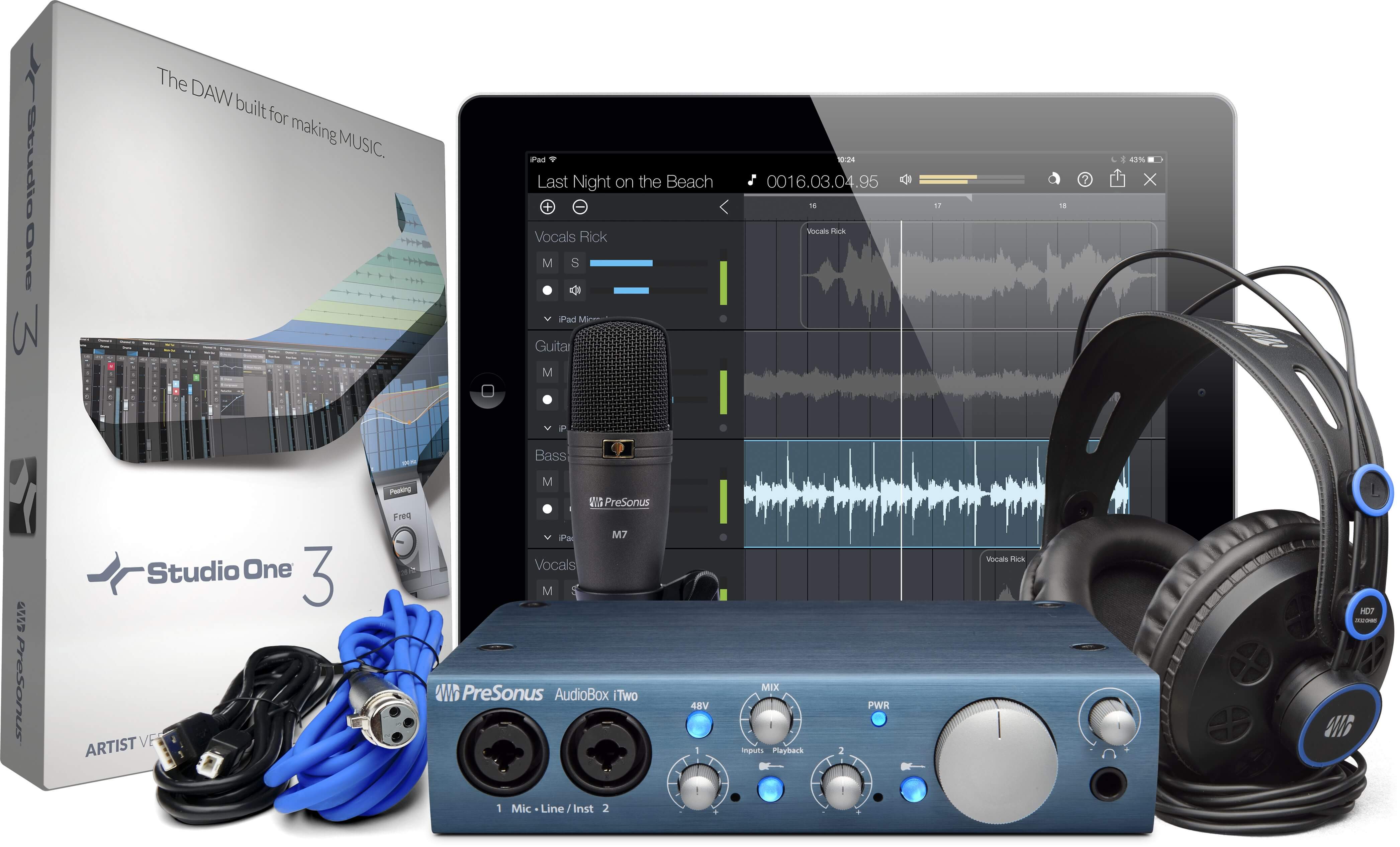 AudioBox iTwo Studio - Kit de Gravação Presonus - World Music